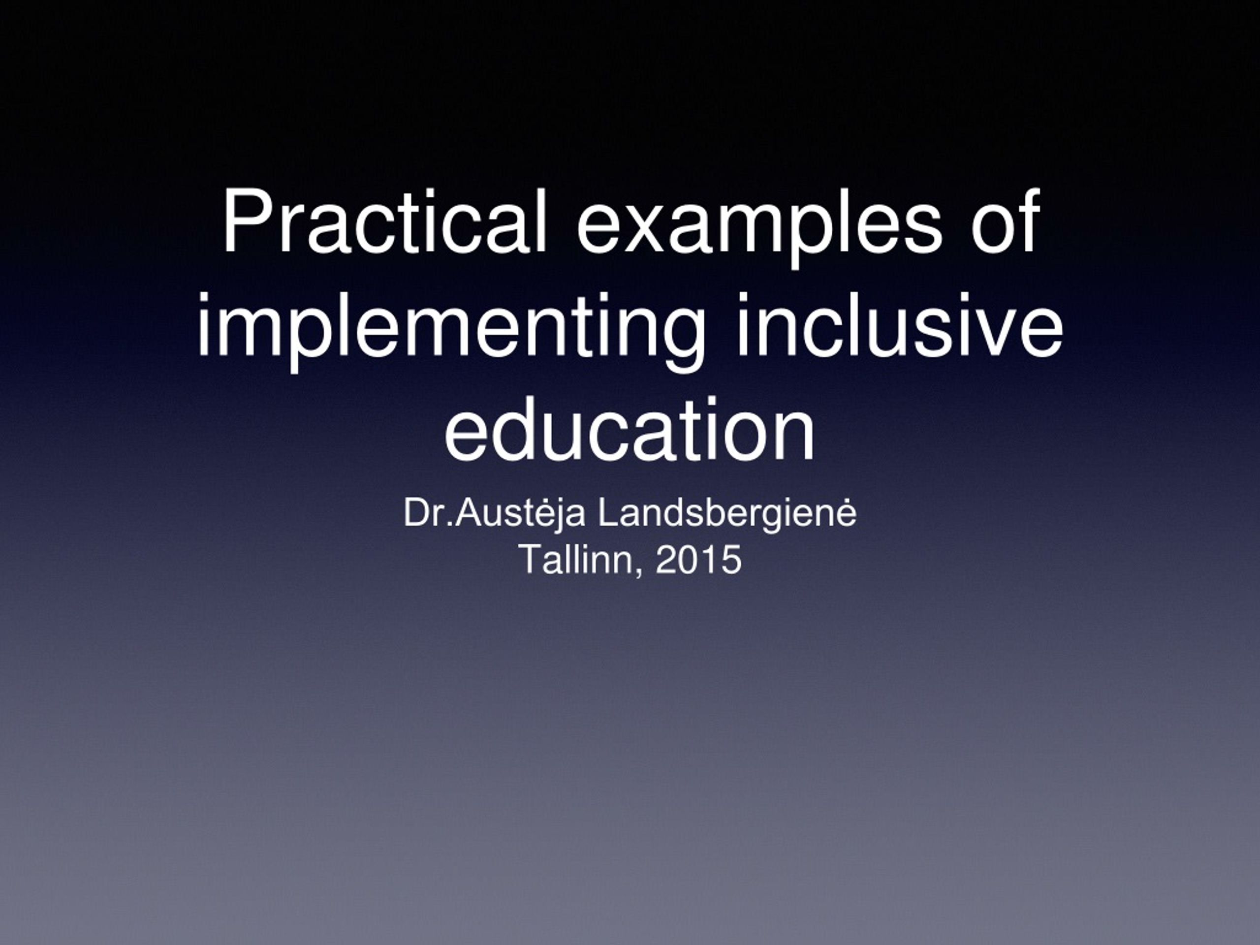 PPT - Implementing Inclusive Education: Practical Leadership Strategies ...