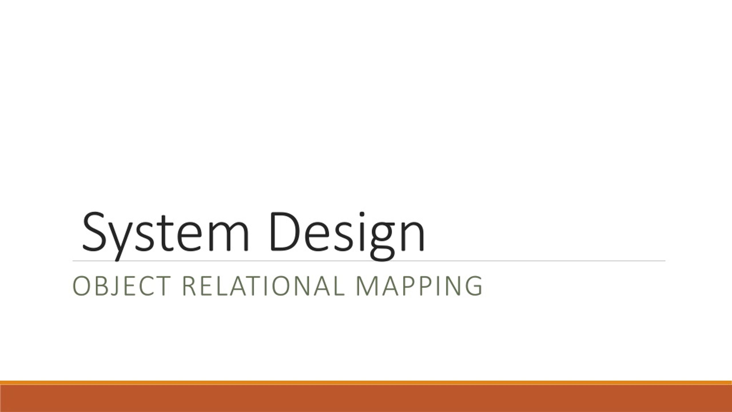 Ppt Object Relational Mapping Powerpoint Presentation Free Download