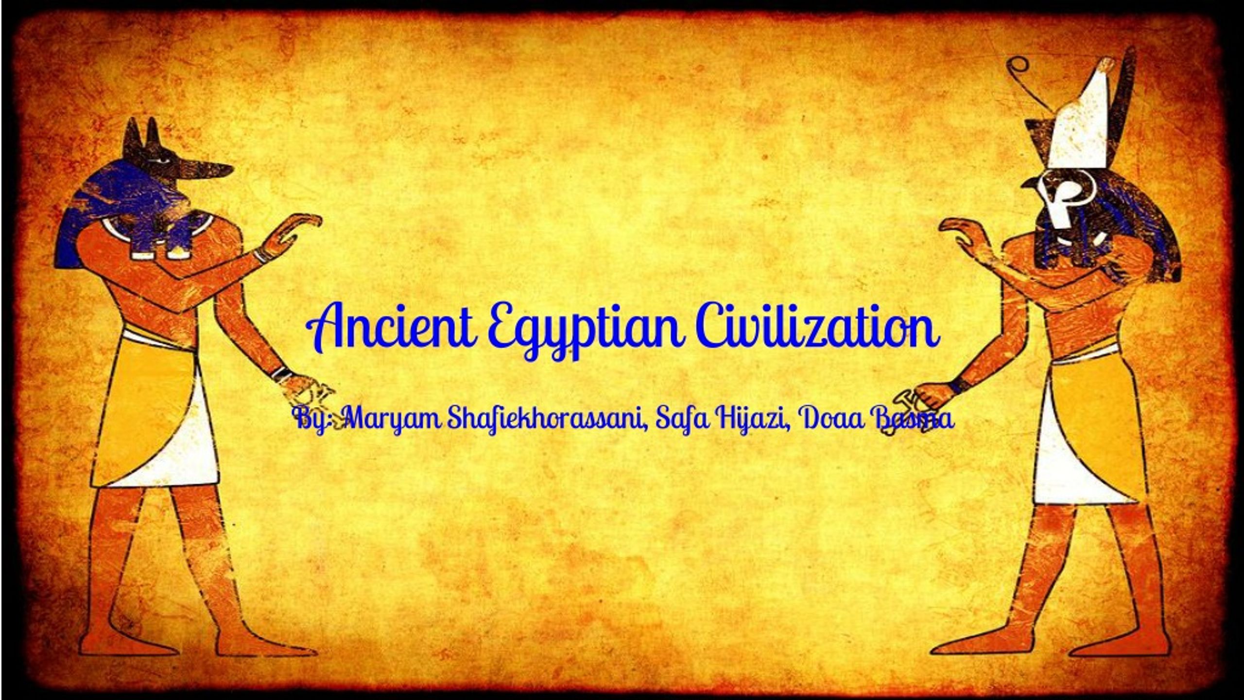 PPT - Ancient Egyptian Civilization PowerPoint Presentation, free ...