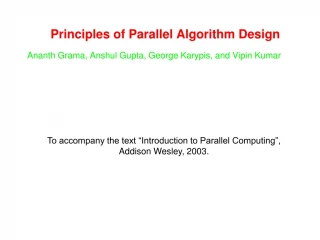 PPT - Principles of Parallel Algorithm Design PowerPoint Presentation ...