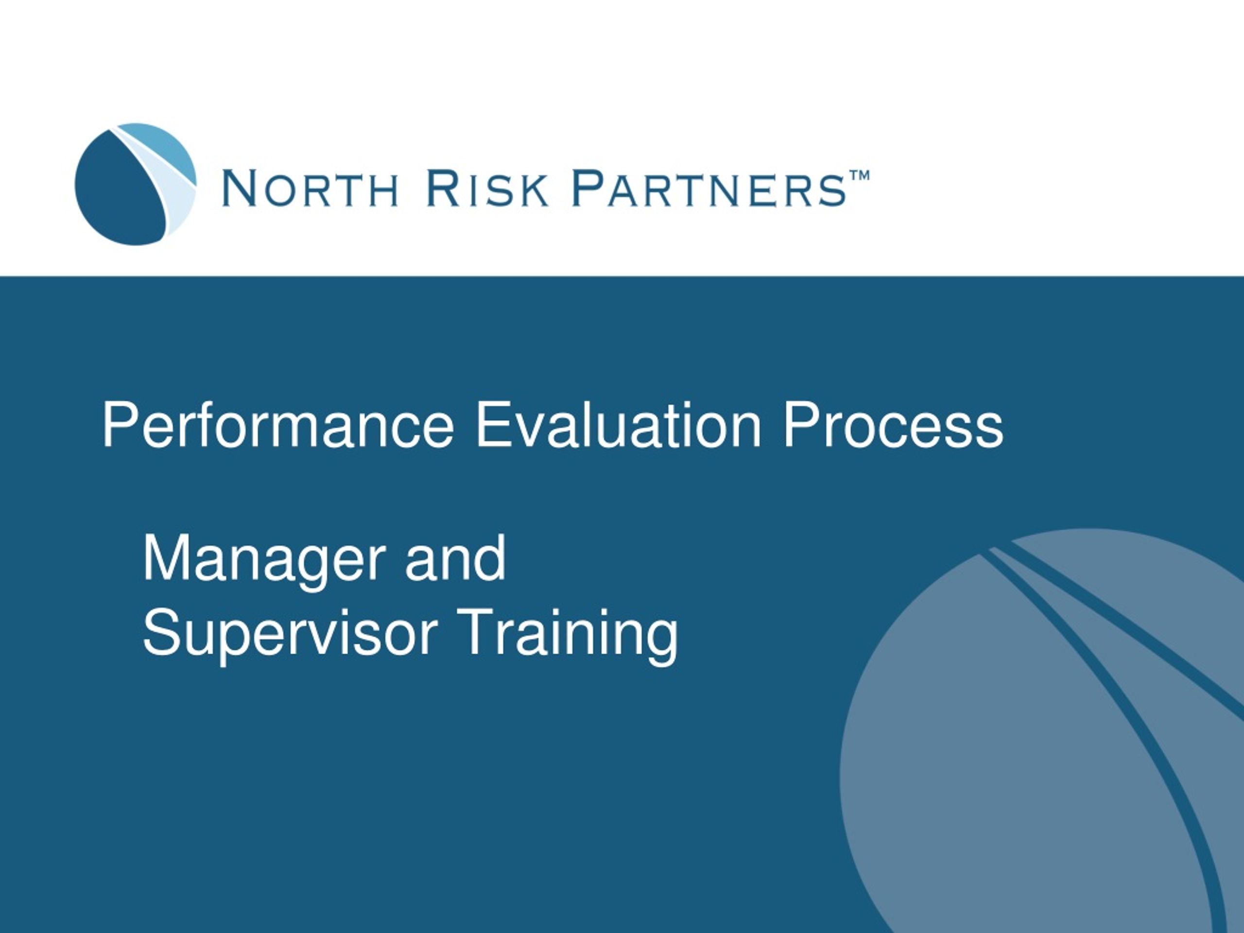 PPT - Effective Performance Evaluation Training: Manager and Supervisor ...