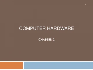 PPT - Chapter 3 Computer Hardware PowerPoint Presentation, free ...