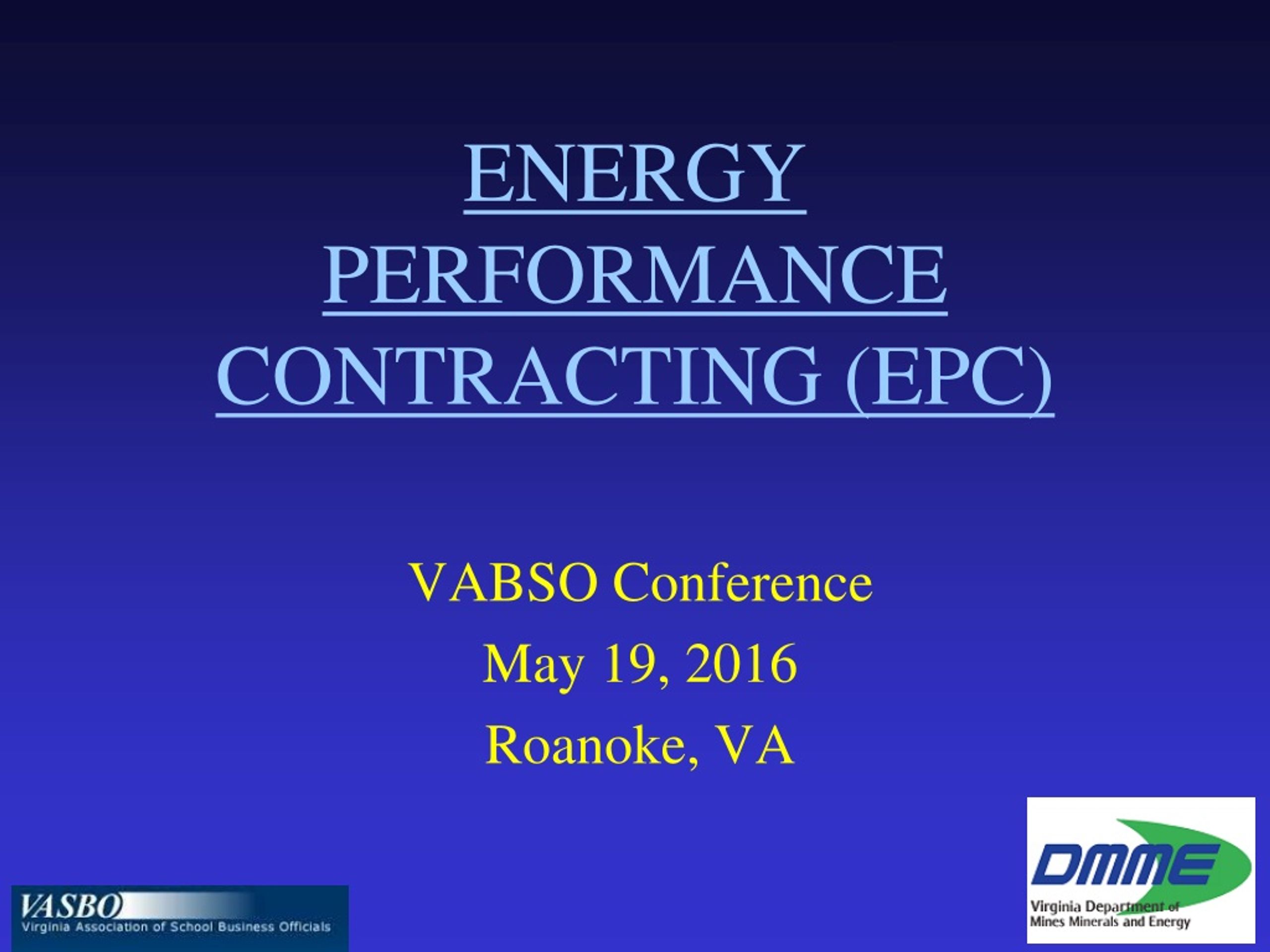 PPT - ENERGY PERFORMANCE CONTRACTING (EPC) PowerPoint Presentation ...