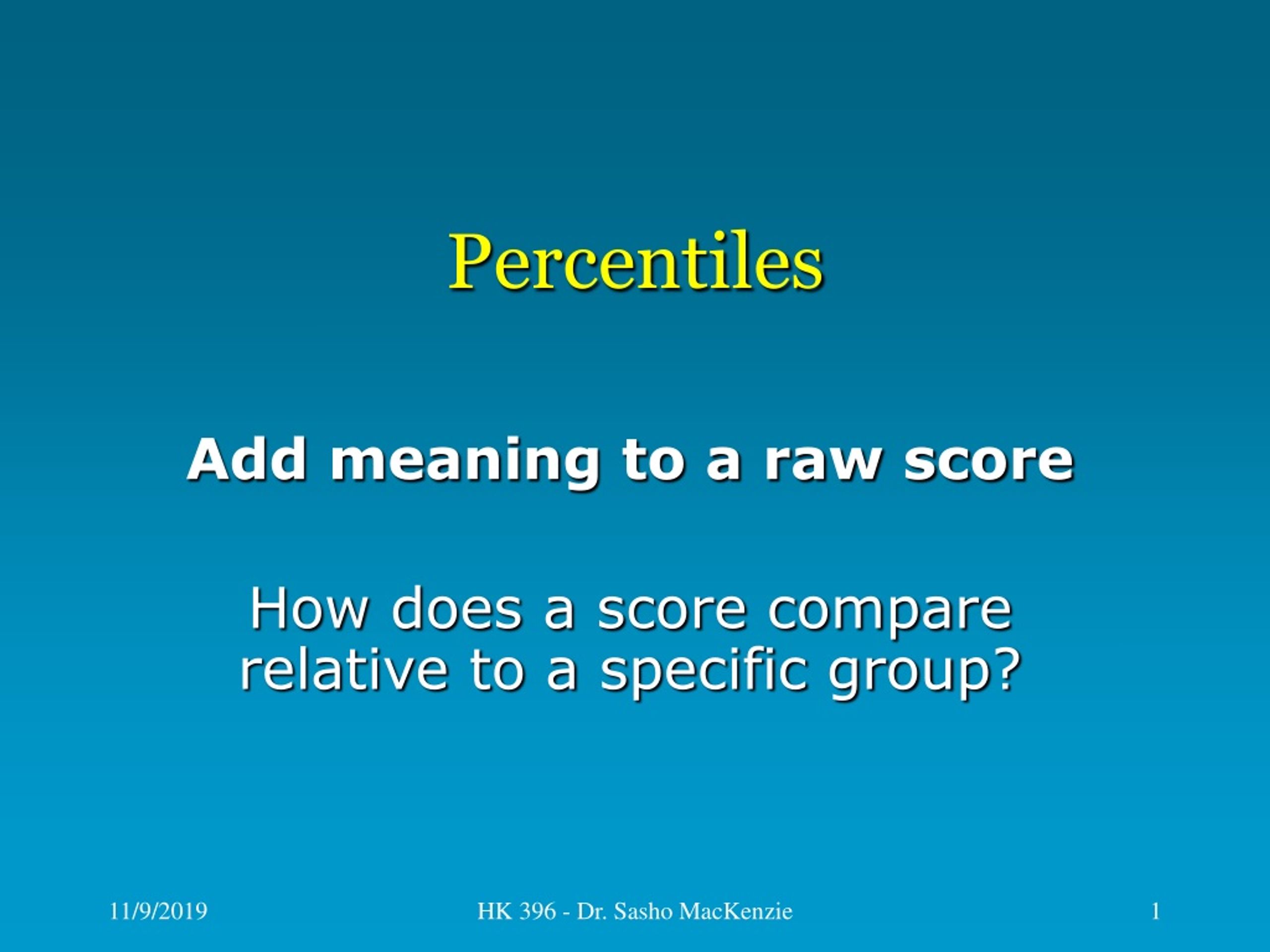 PPT - Percentiles PowerPoint Presentation, free download - ID:8999981