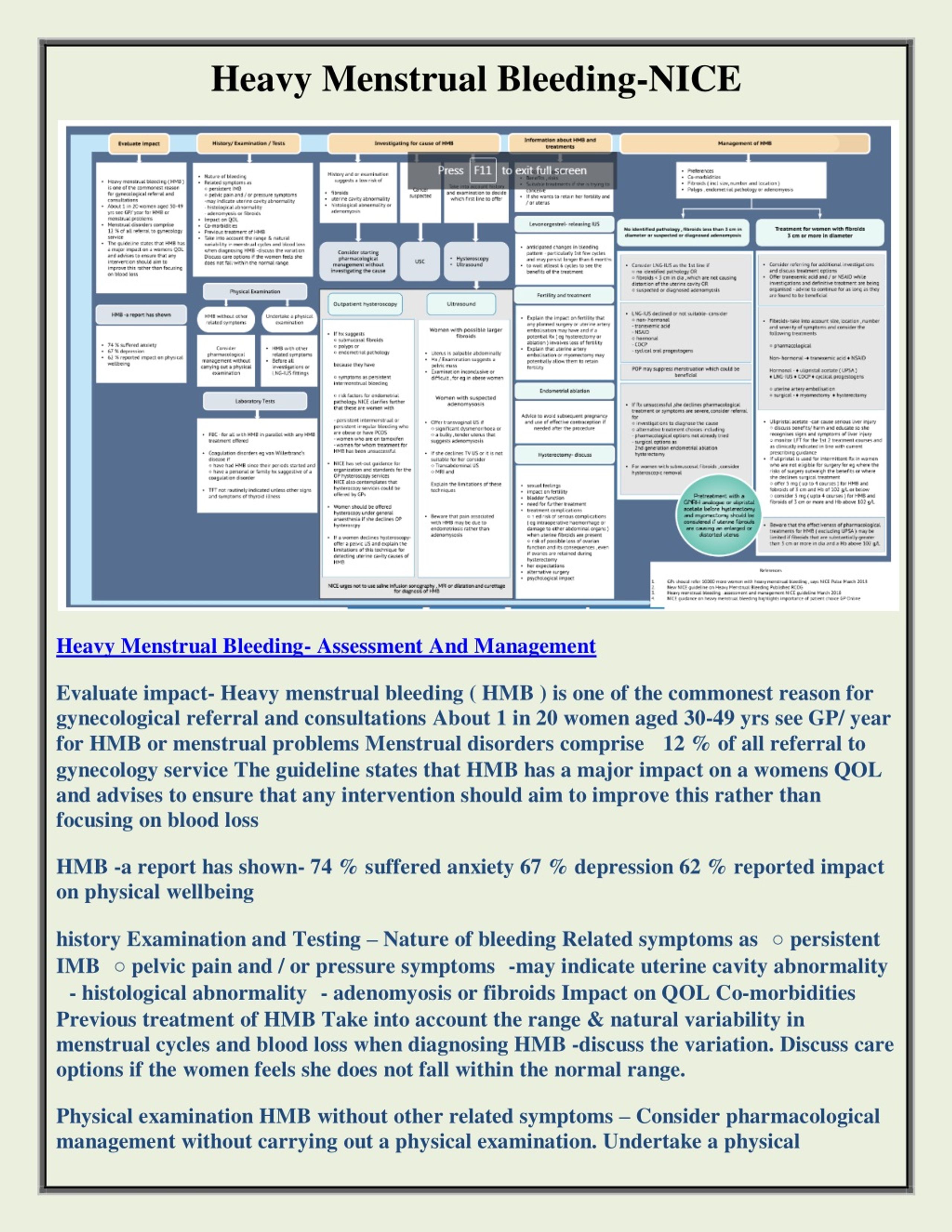 PPT - Heavy Menstrual Bleeding- Assessment And Management PowerPoint ...