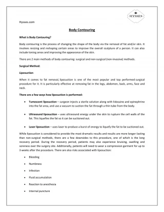 PPT - How Does Surgical Body Contouring Work PowerPoint Presentation ...
