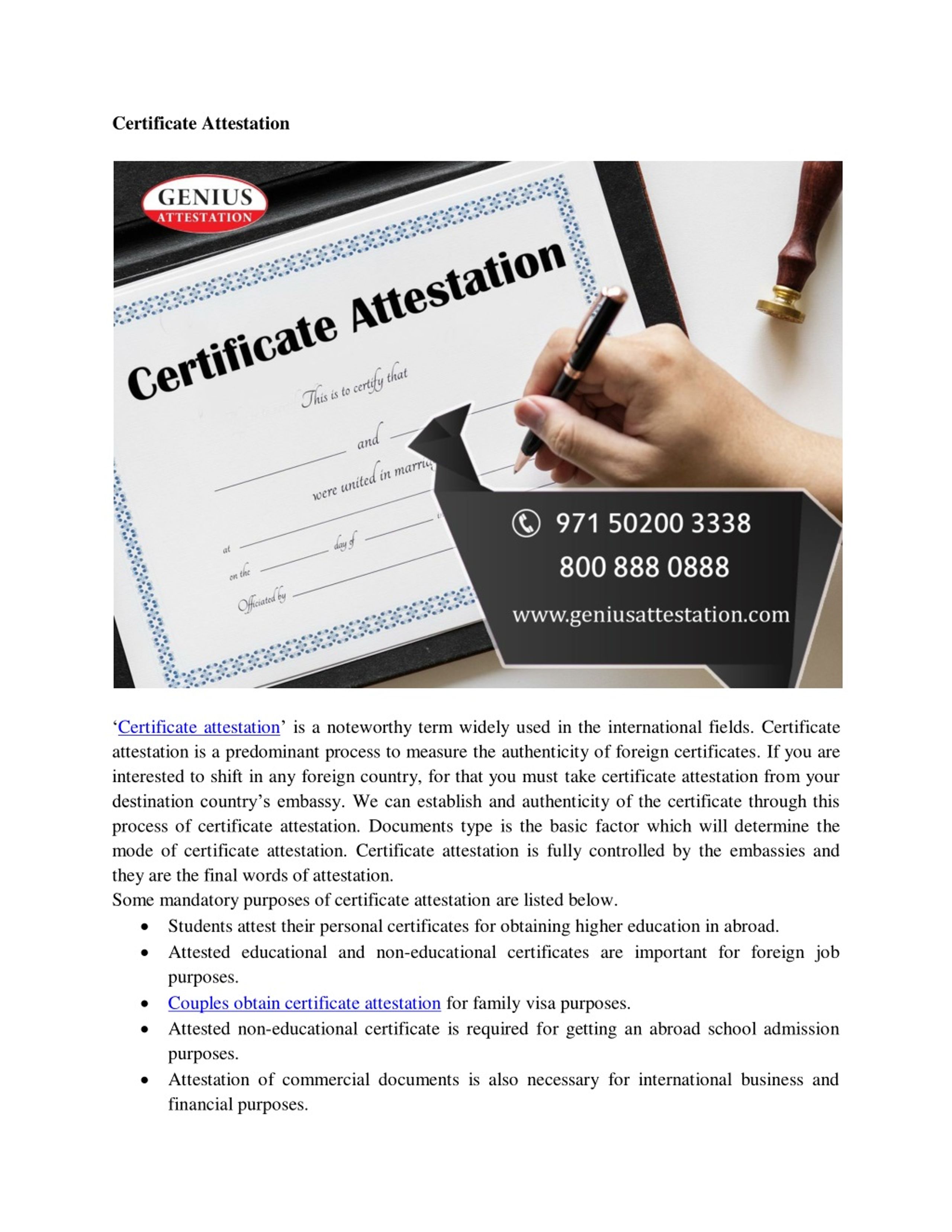 PPT - Best Certificate Attestation PowerPoint Presentation, free ...