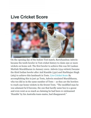 PPT - Qnet - Live Cricket Score of India vs Bangladesh, Only Test ...