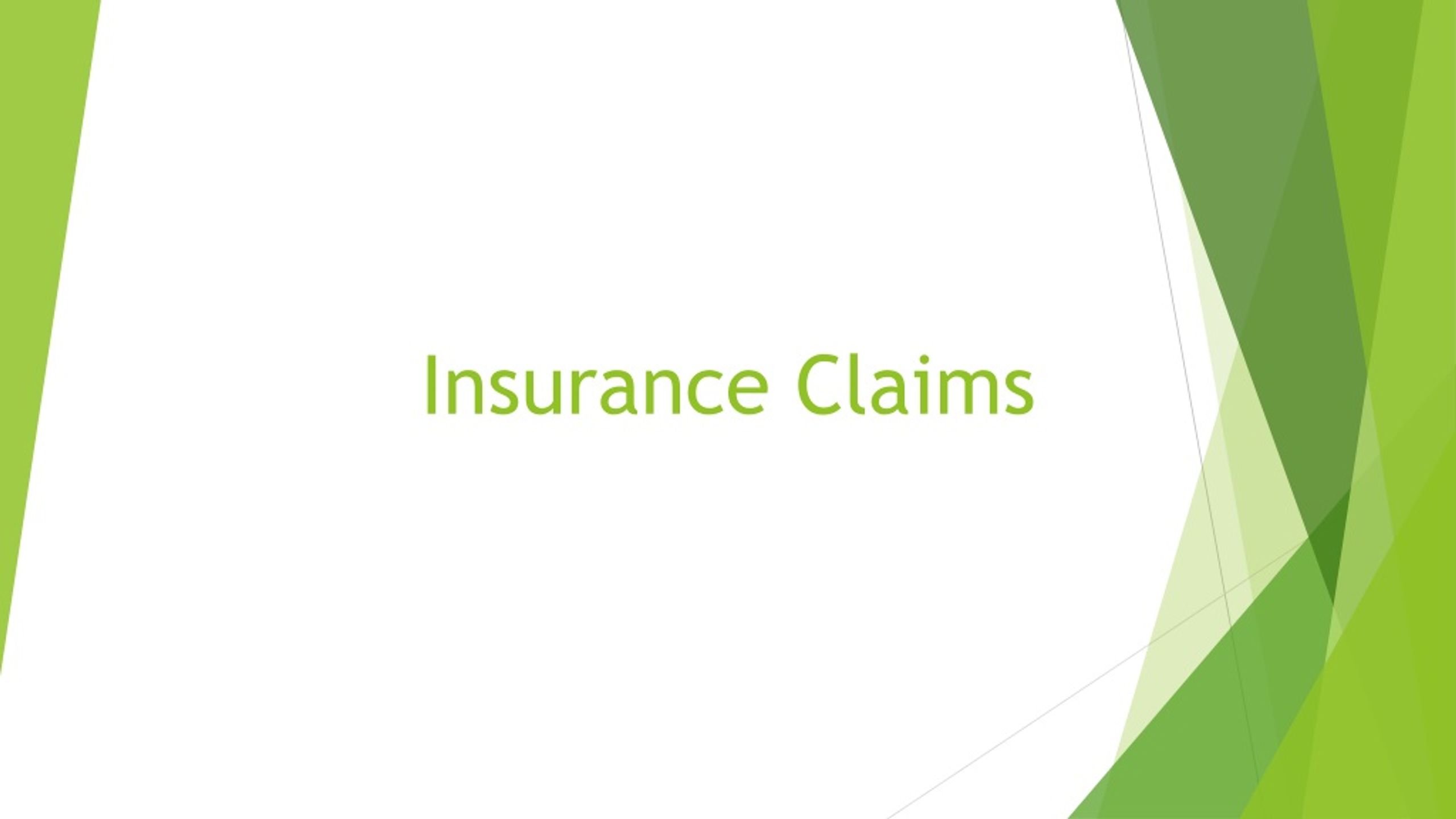PPT - Insurance Claims PowerPoint Presentation, free download - ID:9026813