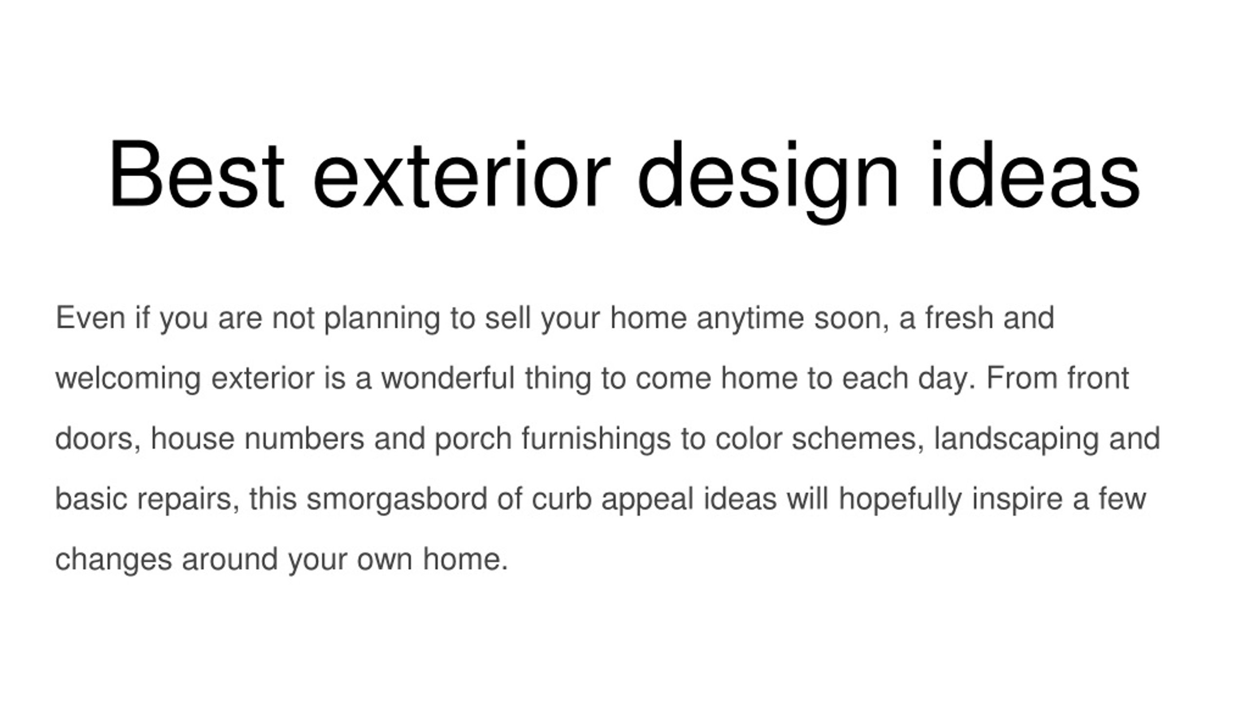 PPT - Best exterior design ideas PowerPoint Presentation, free download ...