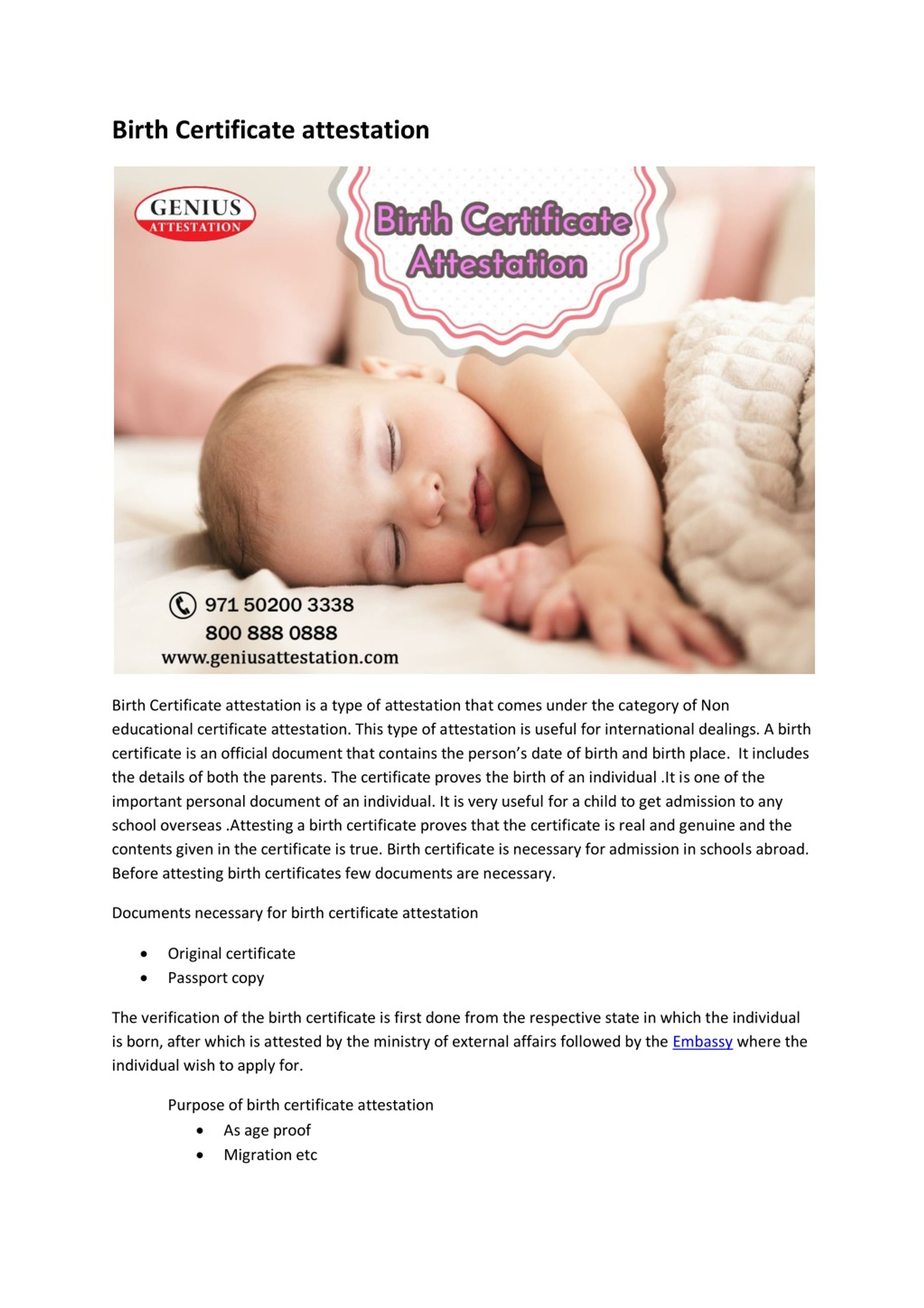 PPT - Birth Certificate Attestation PowerPoint Presentation, free ...