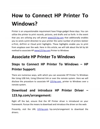 PPT - 123 HP Envy - 123 HP Printer Setup Installation and Support ...