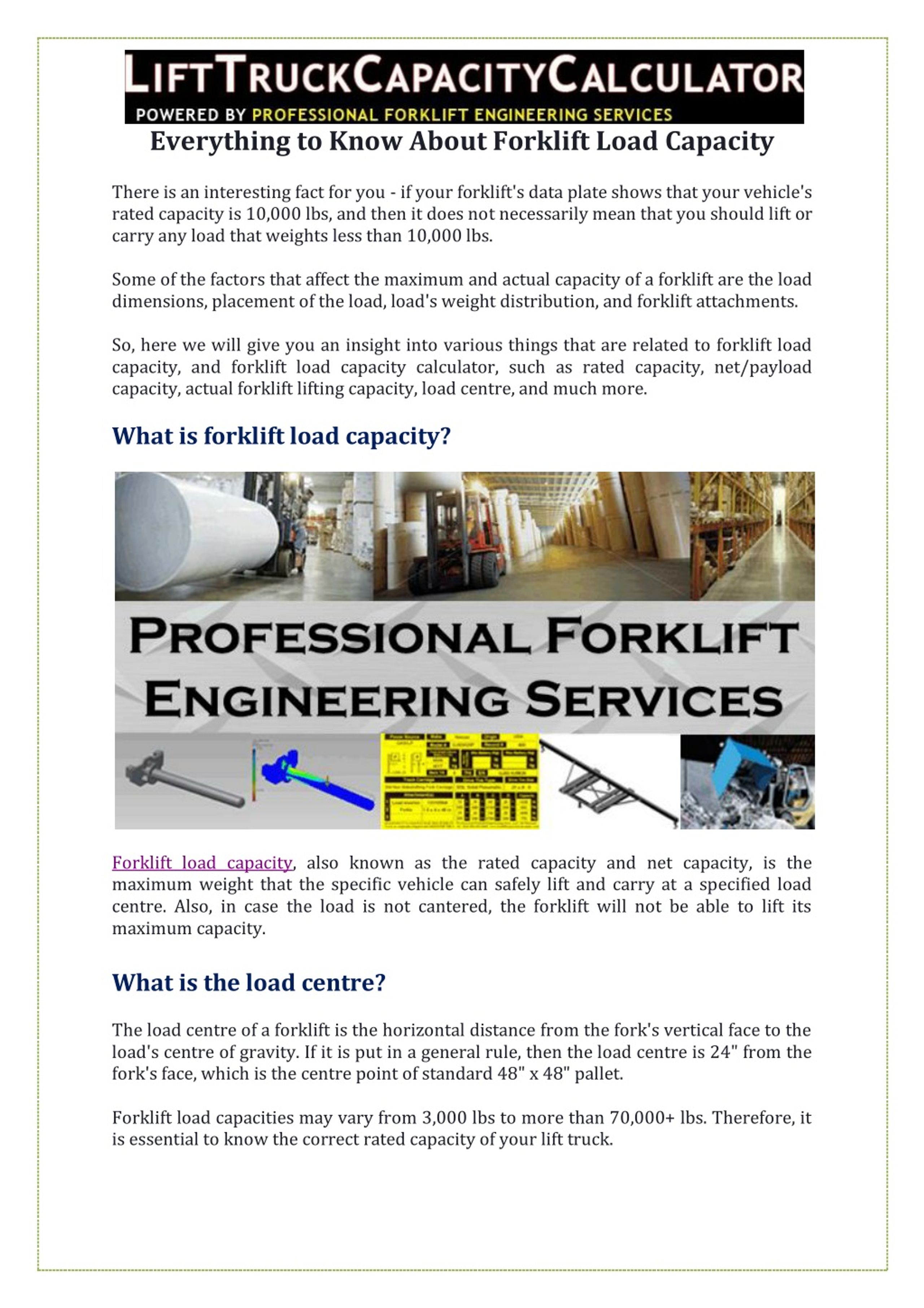 PPT - Everything to Know About Forklift Load Capacity PowerPoint ...