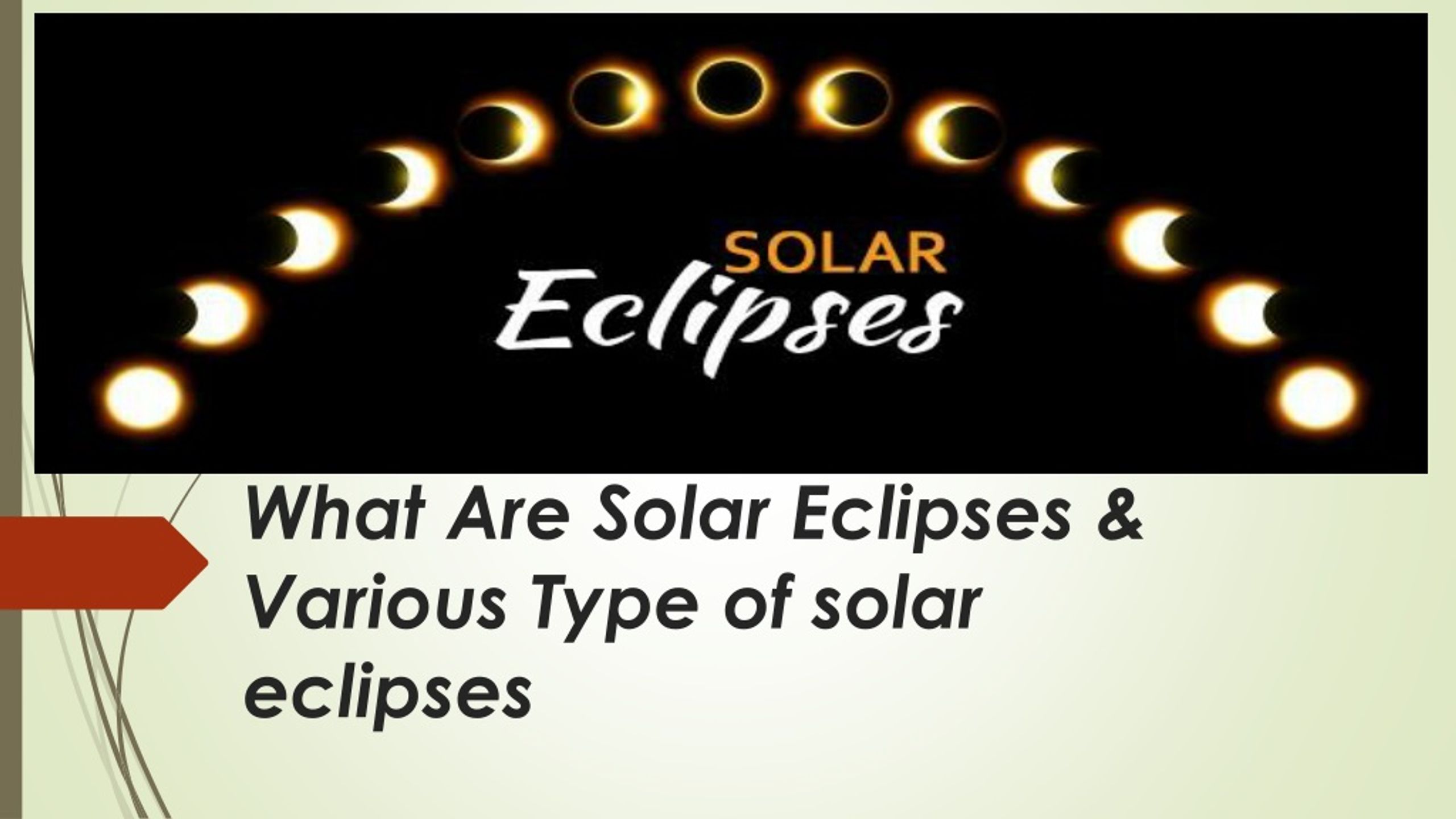 PPT - What Are Solar Eclipses & Various Type of solar eclipses ...