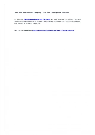 PPT - Java Development PowerPoint Presentation, free download - ID:11878959