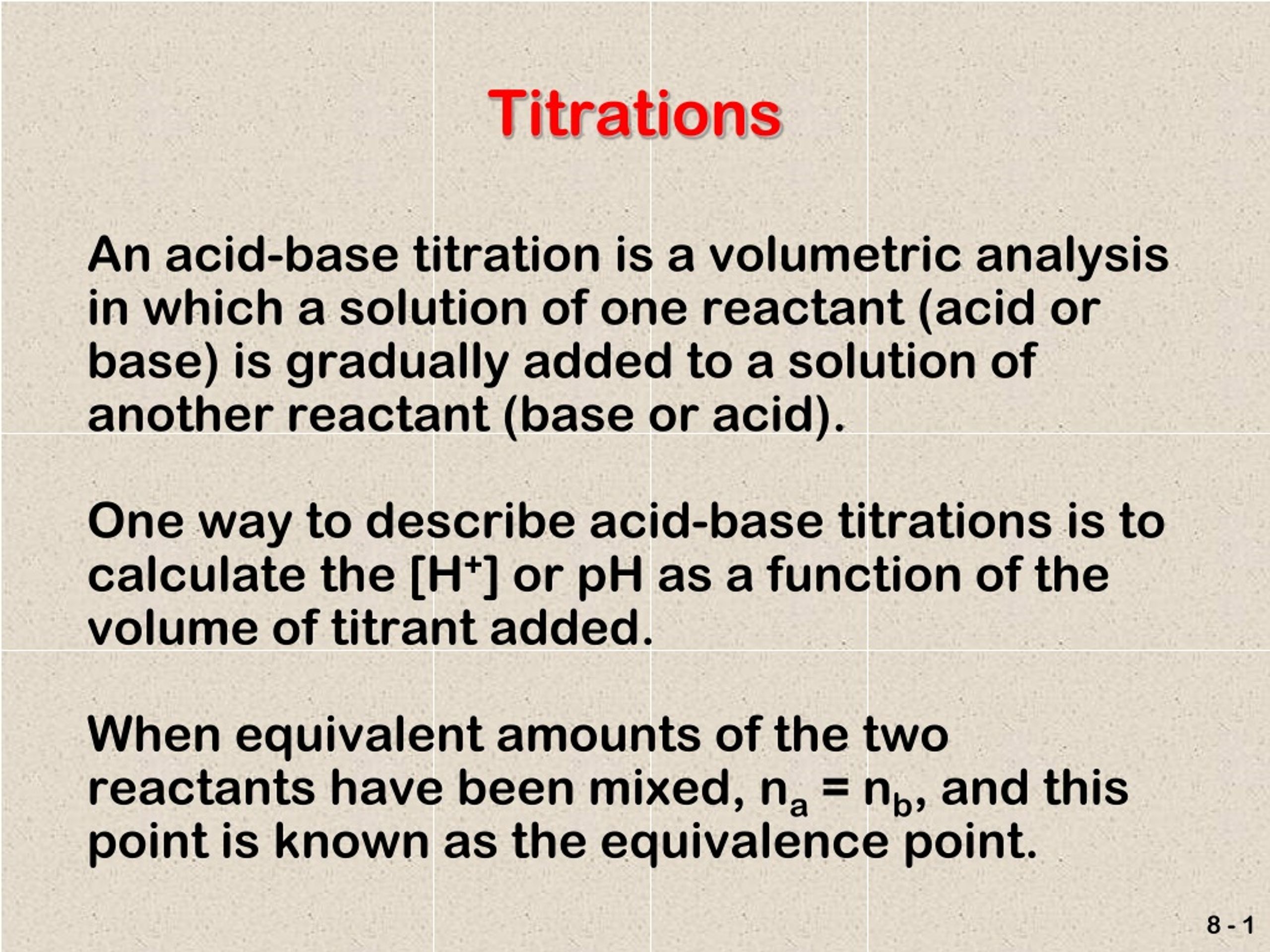 PPT - Titrations PowerPoint Presentation, free download - ID:9068187
