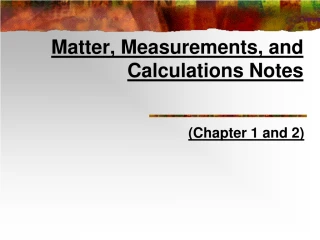 PPT - Matter and Measurements PowerPoint Presentation, free download ...