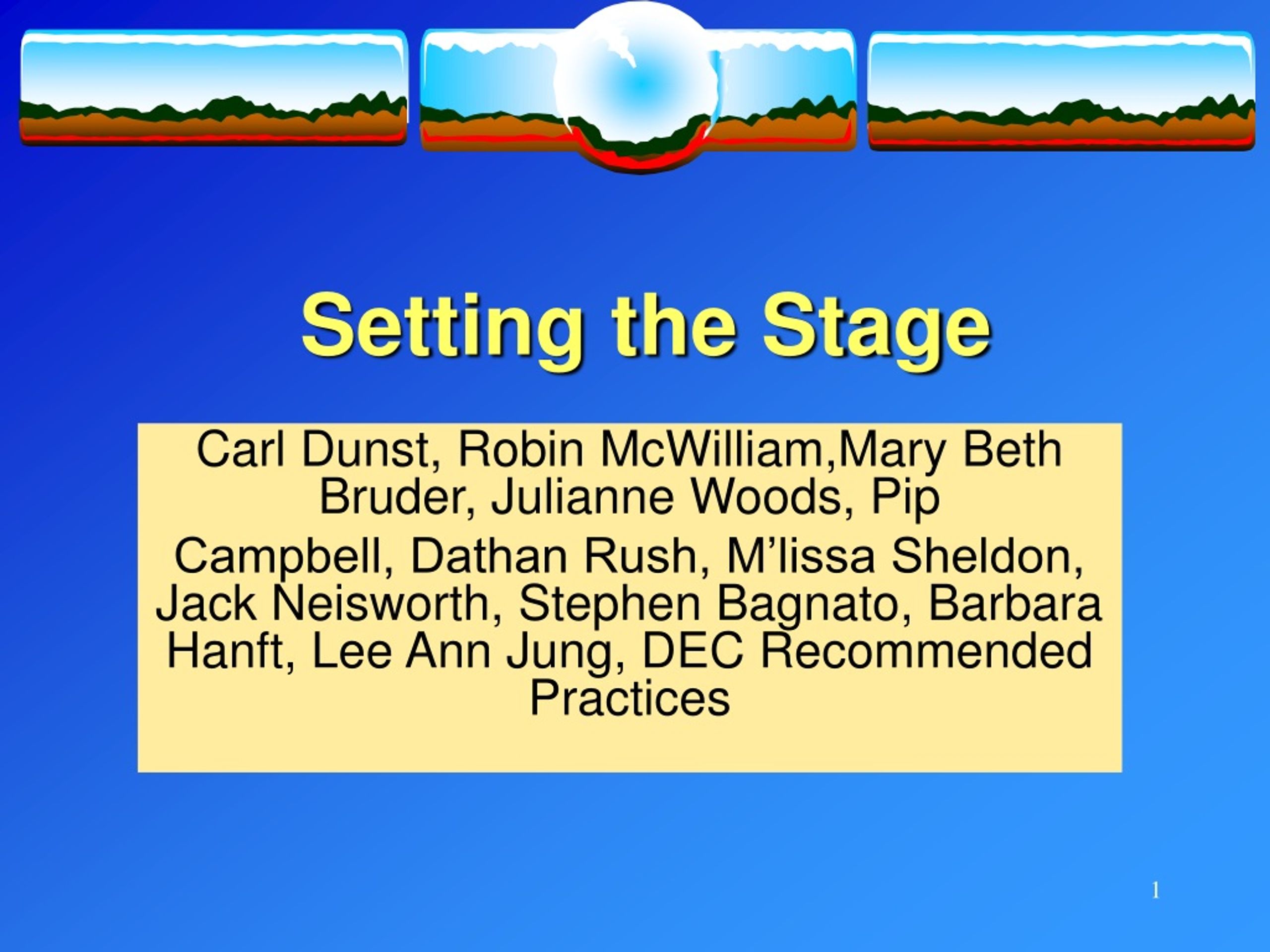 PPT - Setting the Stage PowerPoint Presentation, free download - ID:9071904
