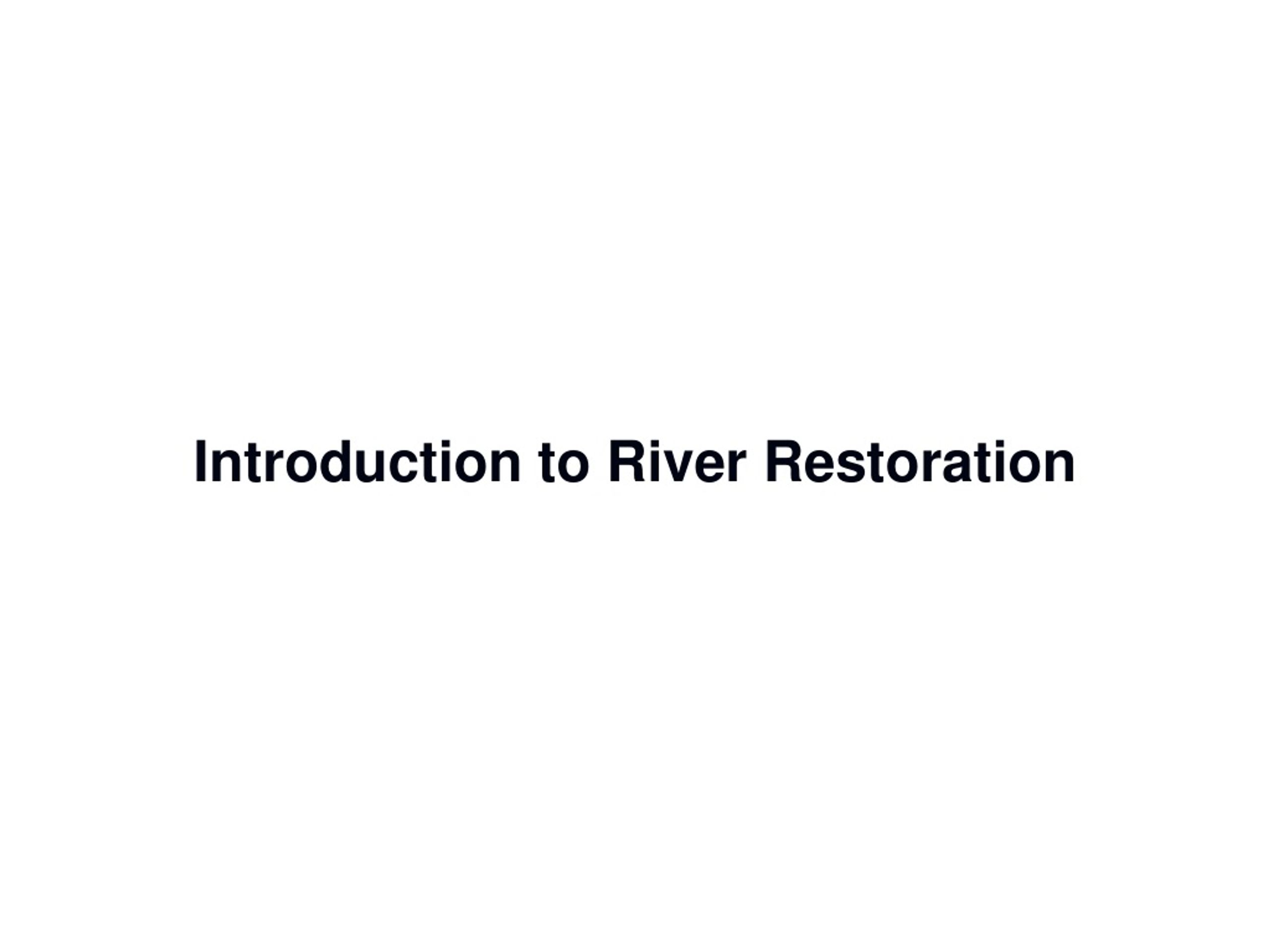 PPT - River Restoration Techniques in Watershed Management PowerPoint ...
