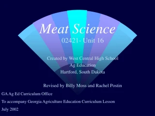 PPT - Meat Science PowerPoint Presentation, free download - ID:5329717