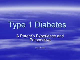 PPT - Type 1 diabetes in children PowerPoint Presentation, free ...