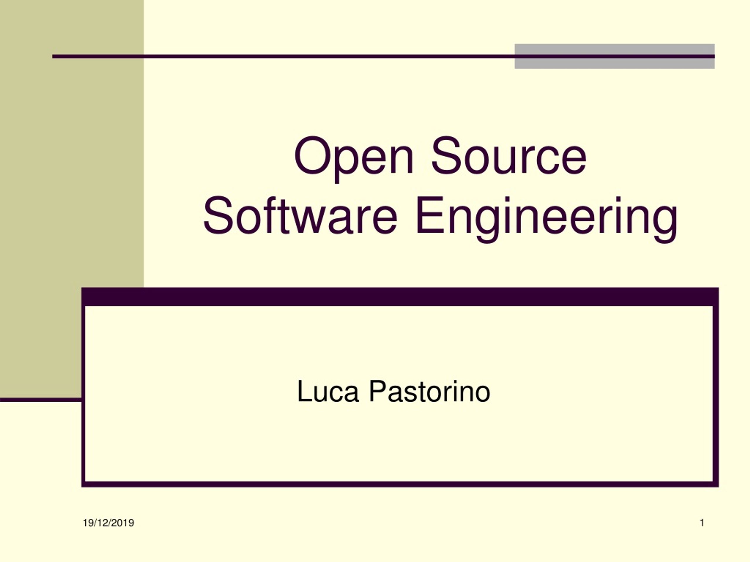 PPT - Open Source Software Engineering PowerPoint Presentation, free ...