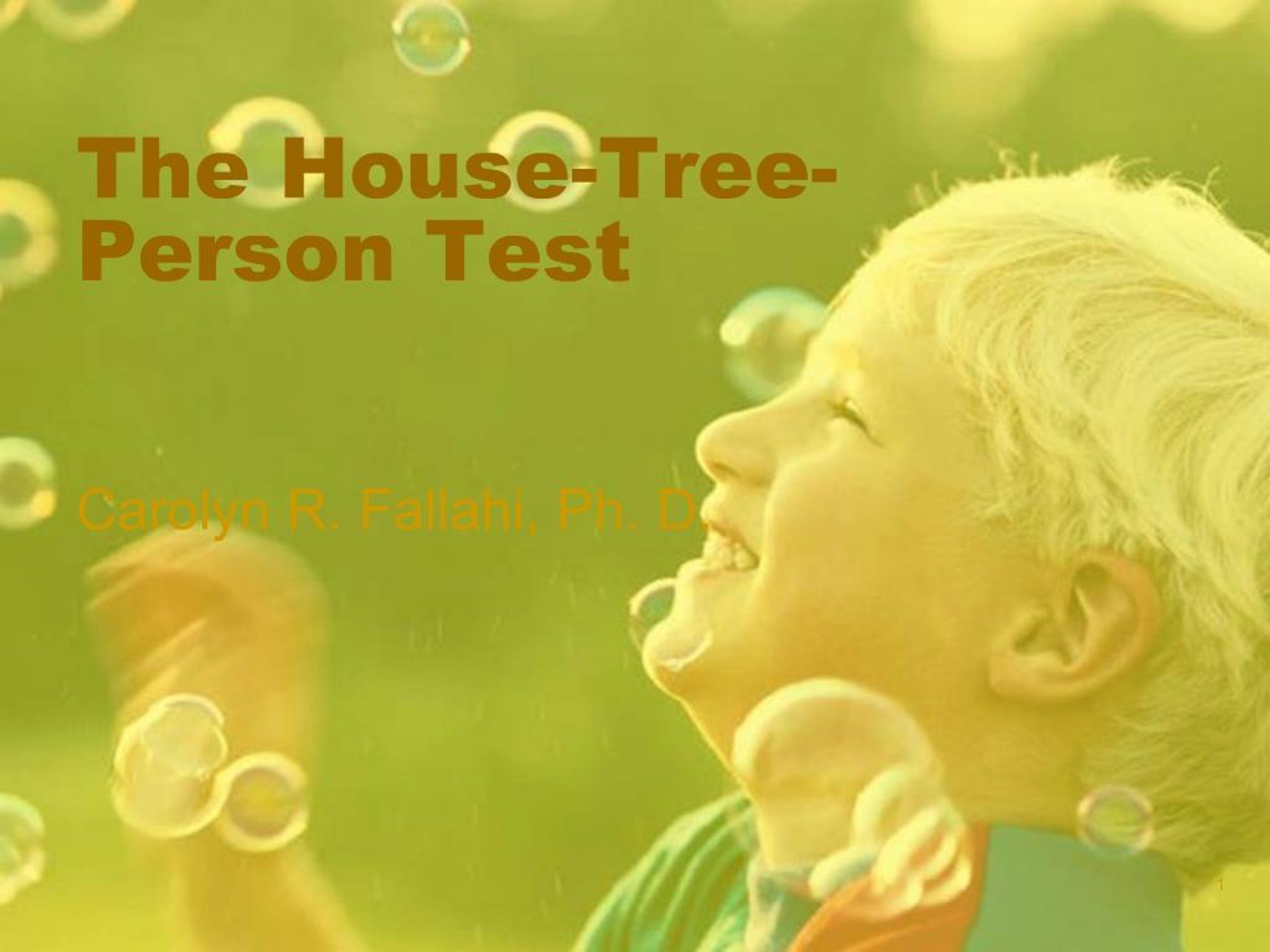PPT - The House-Tree-Person Test PowerPoint Presentation, free download ...