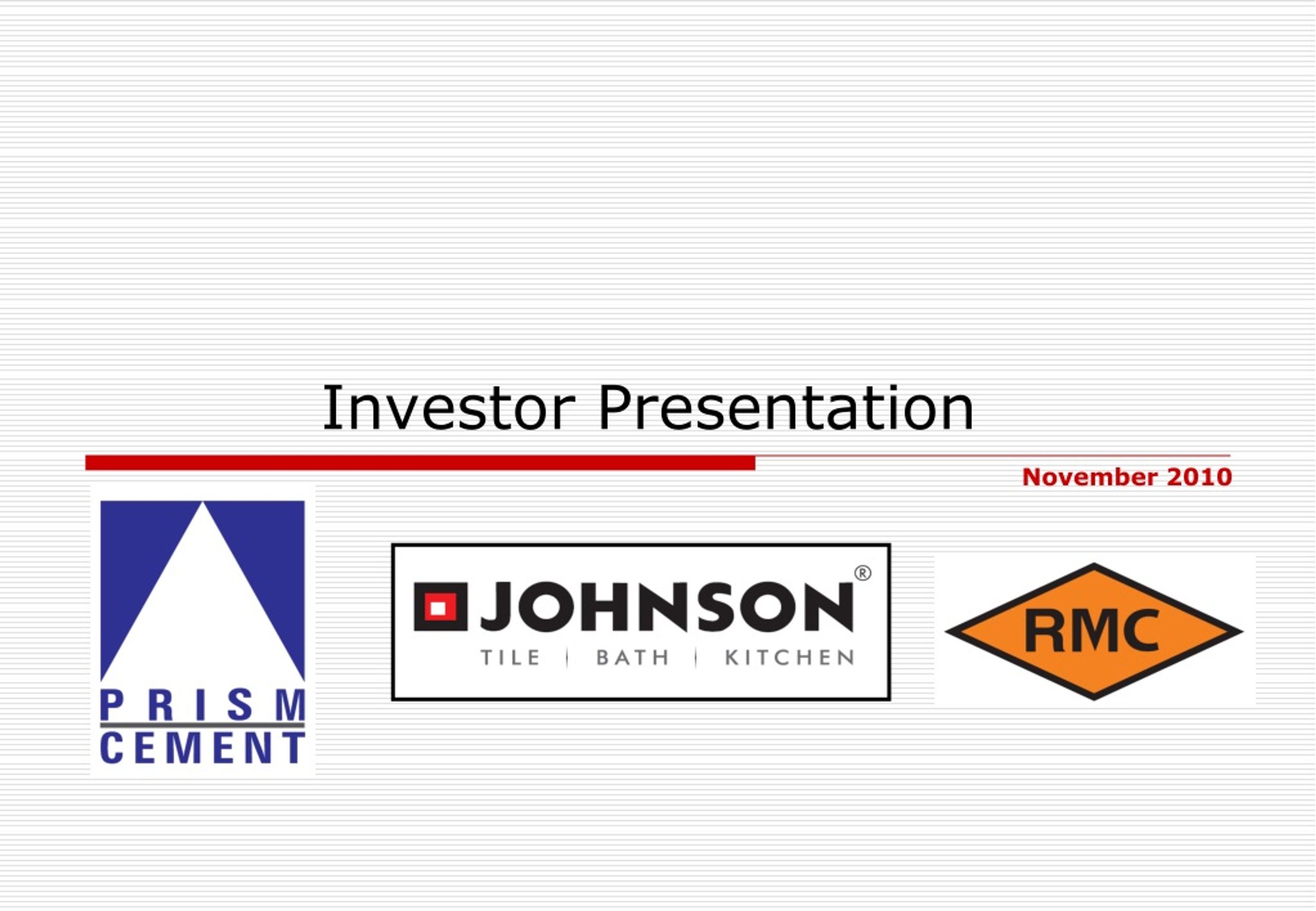 PPT - Investor Presentation PowerPoint Presentation, free download - ID ...