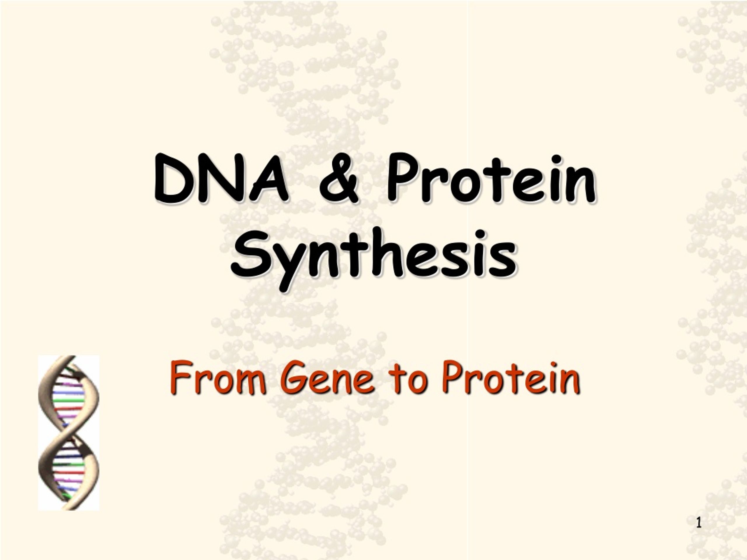 PPT - DNA & Protein Synthesis PowerPoint Presentation, free download ...