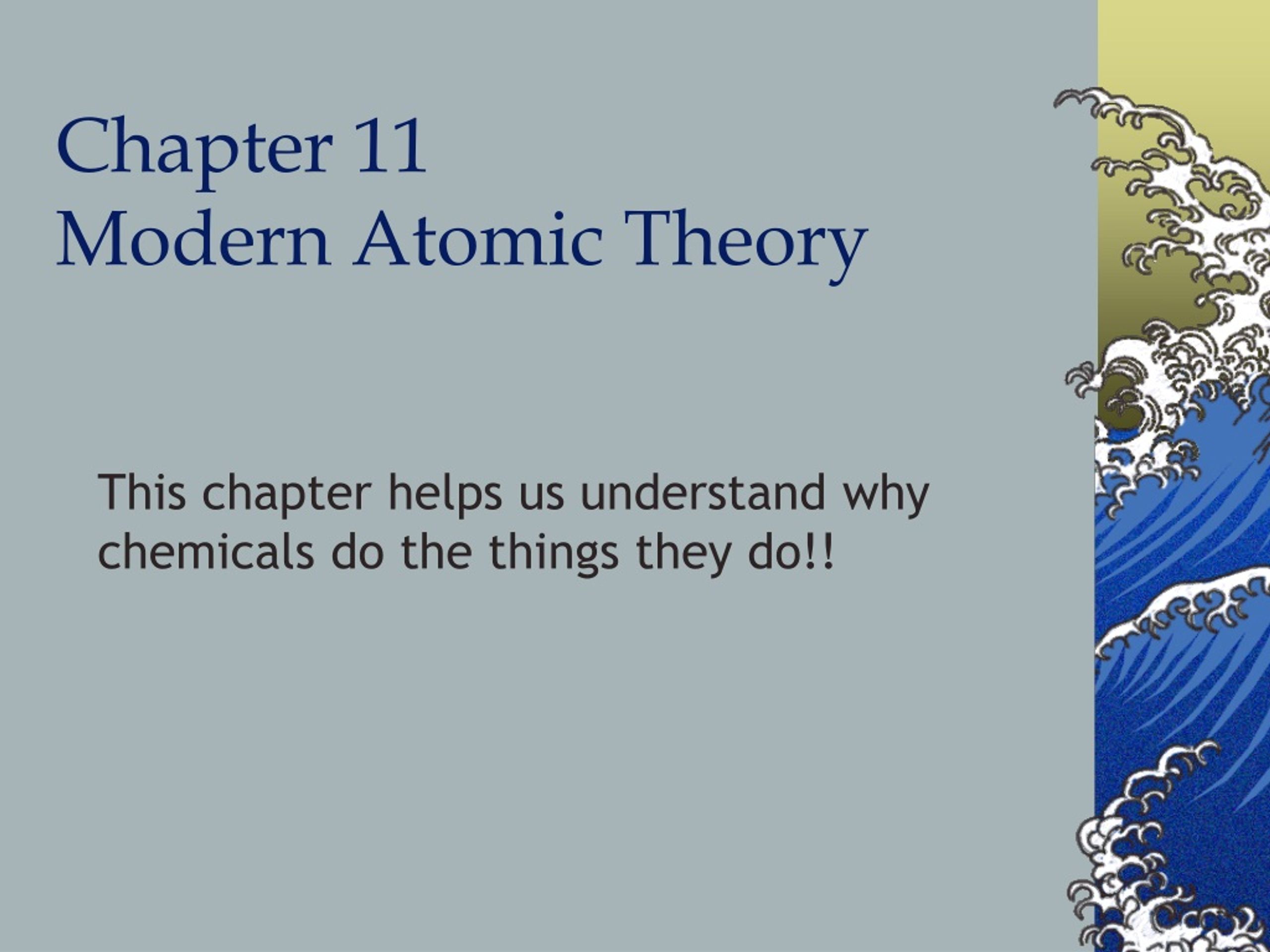 PPT - Chapter 11 Modern Atomic Theory PowerPoint Presentation, free ...