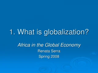 PPT - Chapter 1 GLOBALIZATION PowerPoint Presentation, free download ...