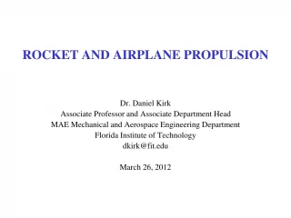 PPT - Rocket Propulsion PowerPoint Presentation, free download - ID:6608629