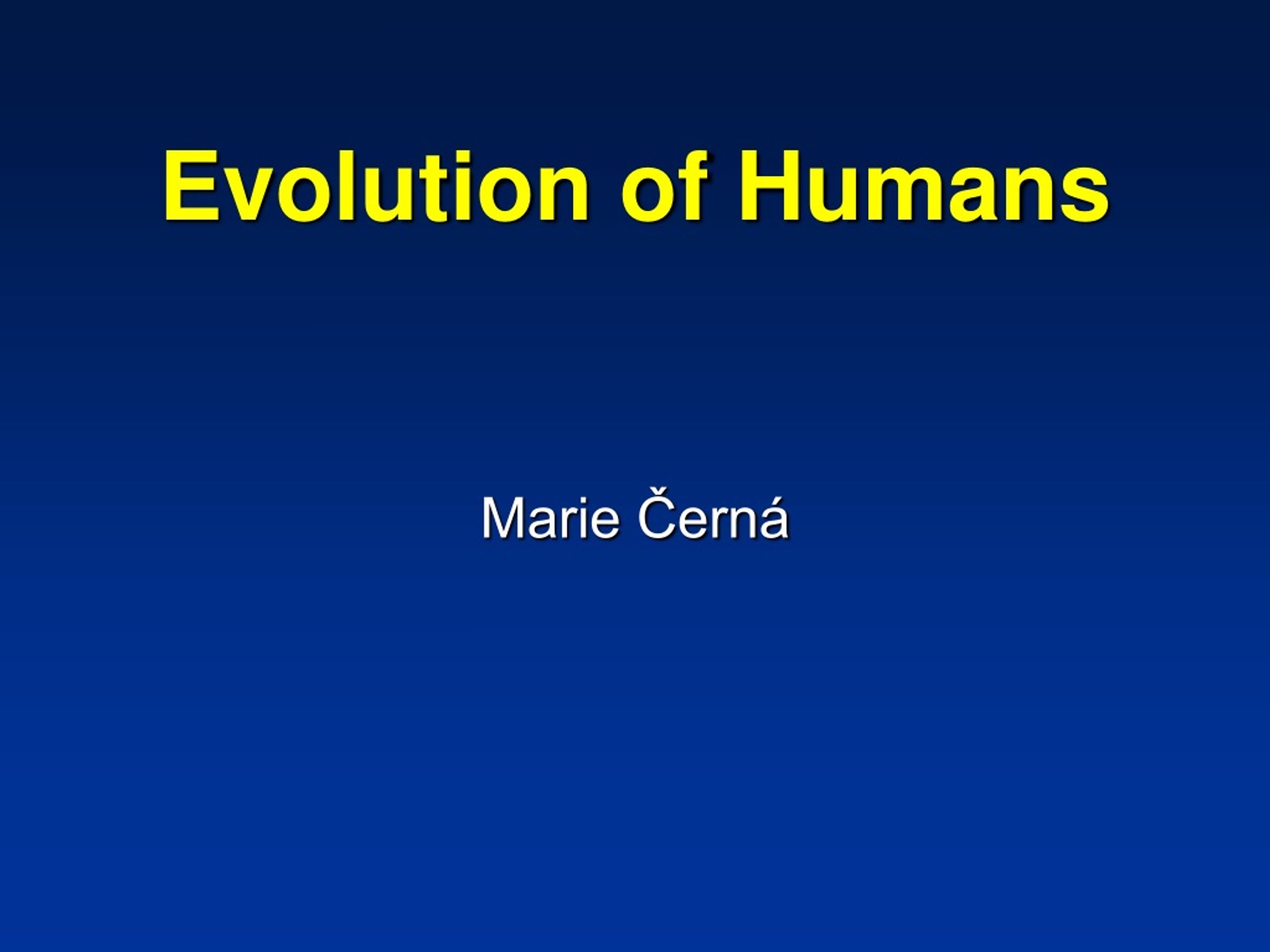 PPT - Evolution of Humans: From Ape to Homo Sapiens PowerPoint ...