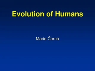 PPT - The Evolution of Humans PowerPoint Presentation, free download ...