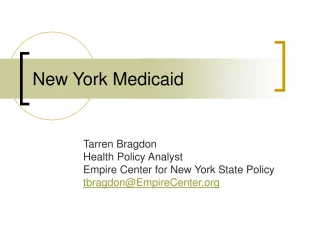PPT - Medicaid Redesign in New York State PowerPoint Presentation, free ...