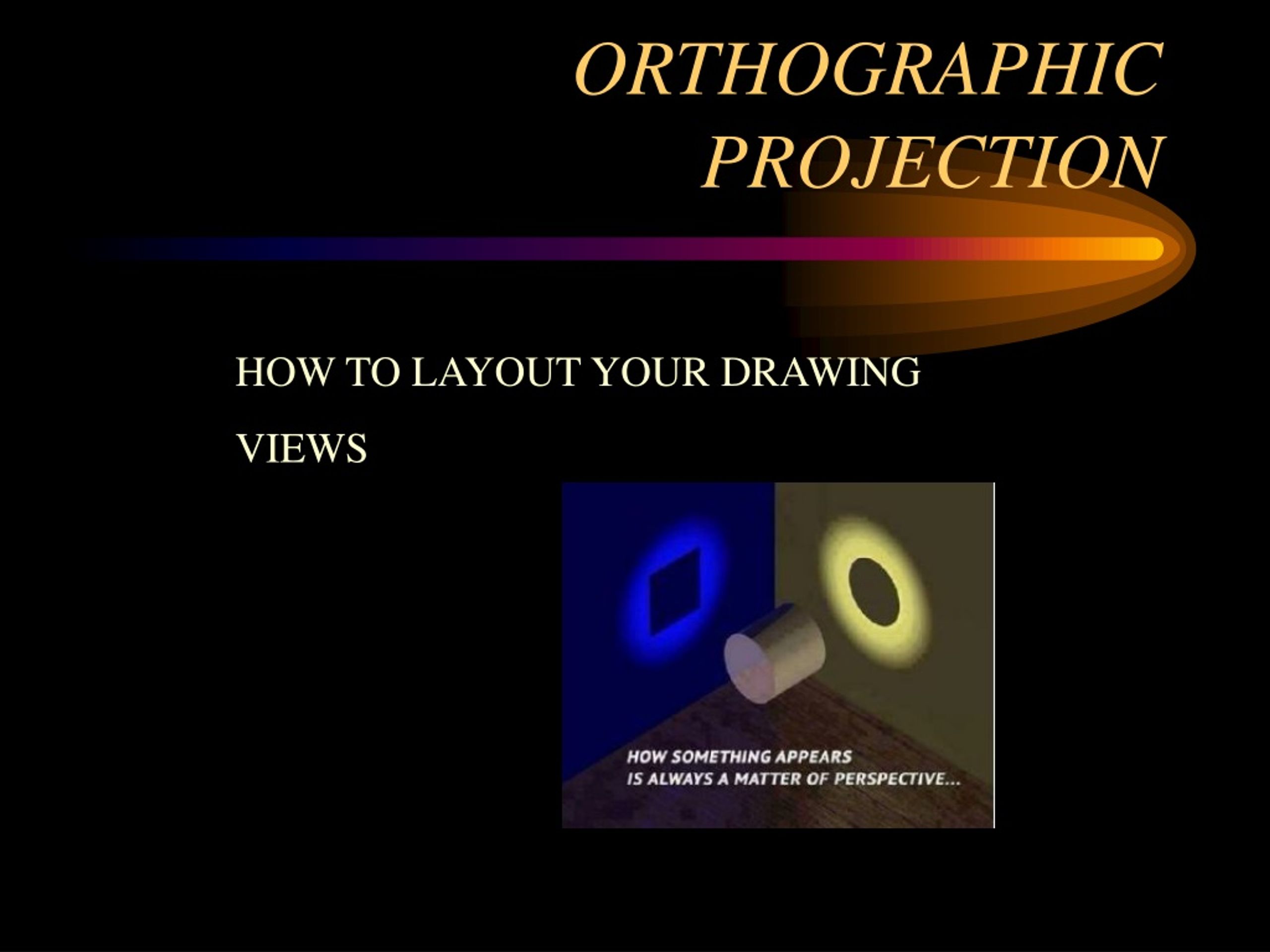 PPT - Mastering Orthographic Projection Layout in First-Angle & Third ...