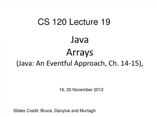 PPT - Arrays in Java PowerPoint Presentation, free download - ID:2383028