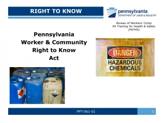 PPT - EMPLOYEE RIGHT TO KNOW TRAINING PowerPoint Presentation, free ...