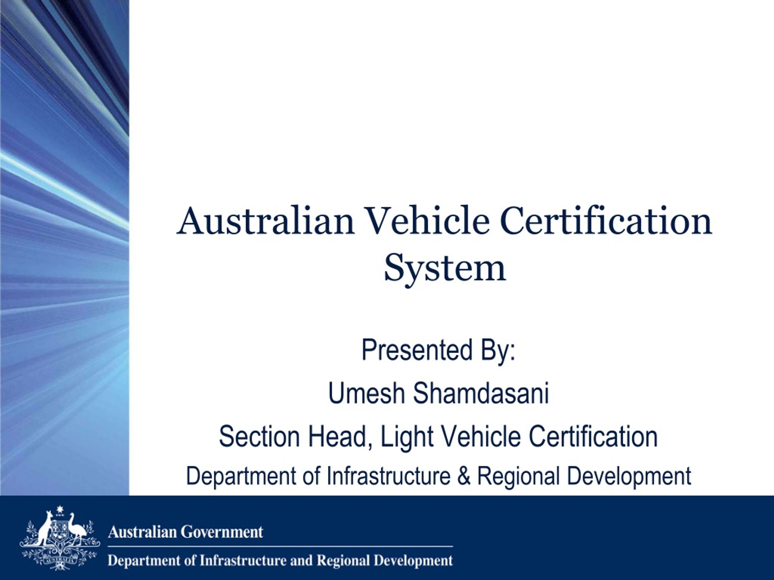 PPT - Australian Vehicle Certification Overview PowerPoint Presentation ...