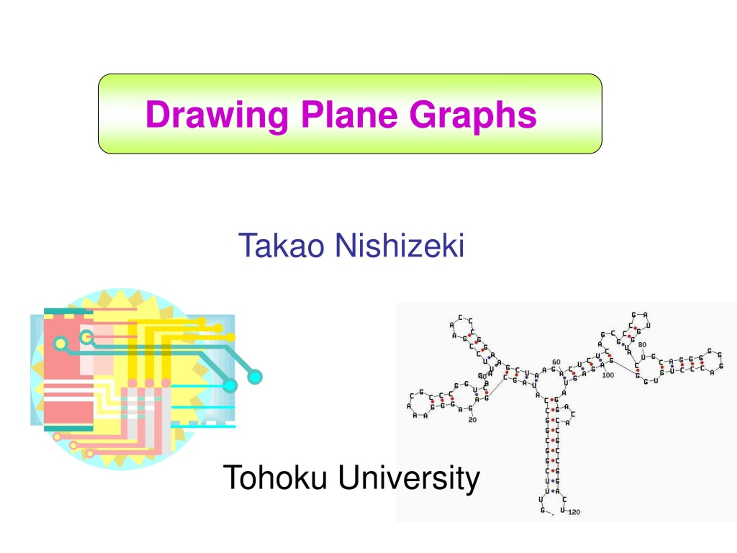PPT - Drawing Plane Graphs by Takao Nishizeki at Tohoku University ...