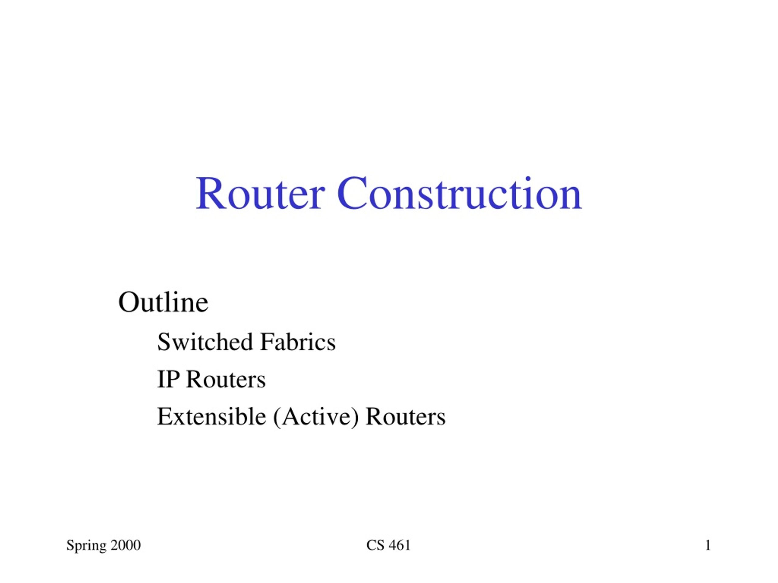 PPT - Router Construction PowerPoint Presentation, free download - ID ...