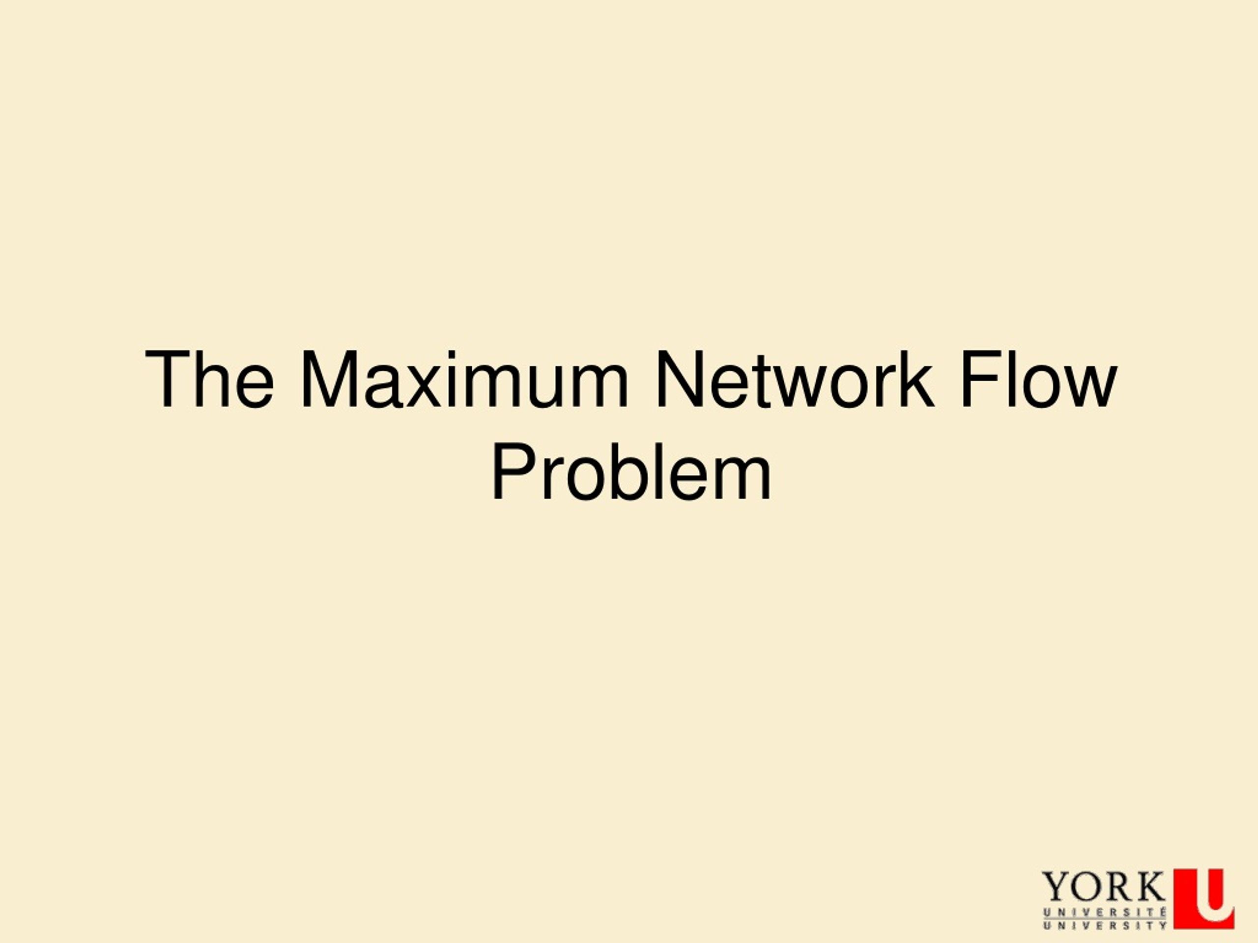 PPT - Maximum Flow Problem: Understanding Network Flow in Graphs ...