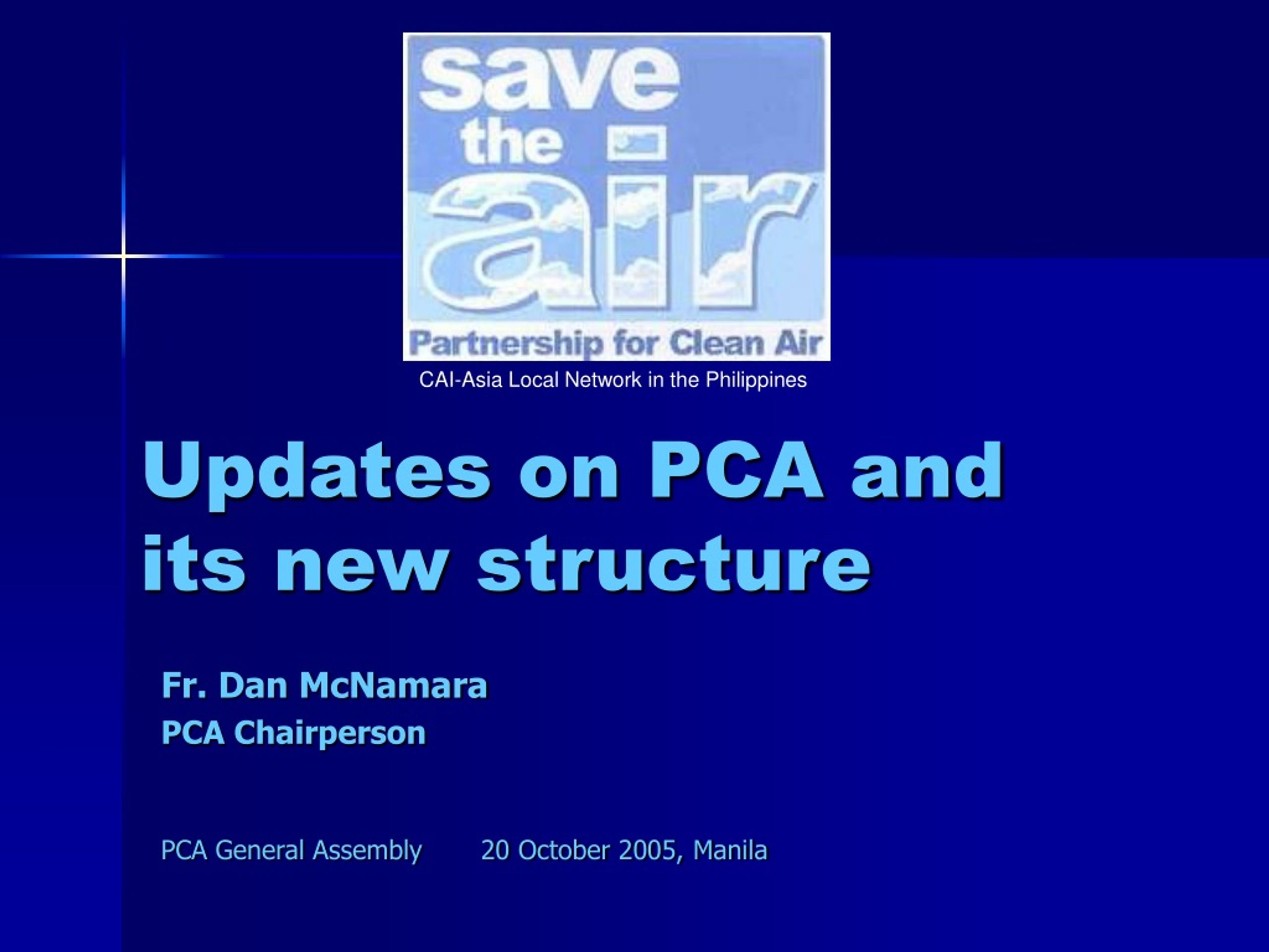 PPT - Updates on PCA and its new structure PowerPoint Presentation ...