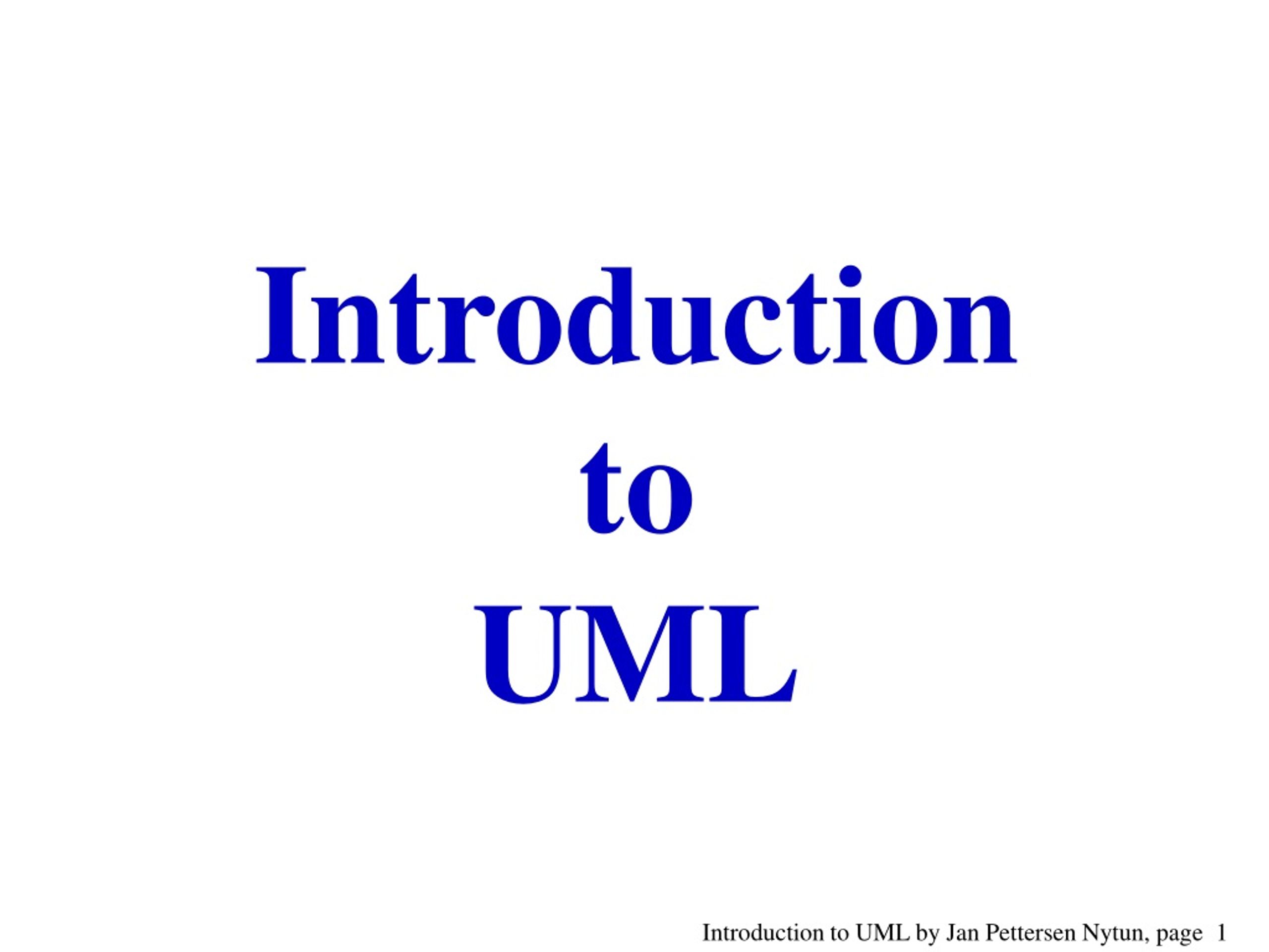PPT - Introduction to UML PowerPoint Presentation, free download - ID ...