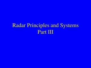 PPT - Radar systems PowerPoint Presentation, free download - ID:9134756