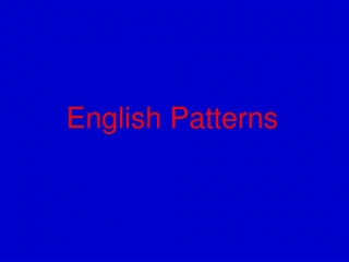 PPT - Verb Patterns in English PowerPoint Presentation, free download ...