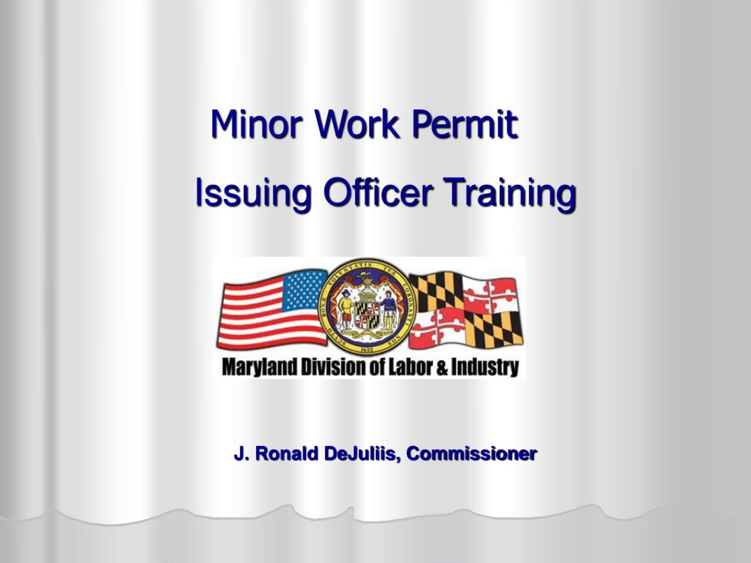 PPT - Minor Work Permit PowerPoint Presentation, free download - ID:9147192