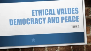 PPT - PROMOTING A CULTURE OF PEACE: SIX DIMENSIONS AND OPERATIVE VALUES ...