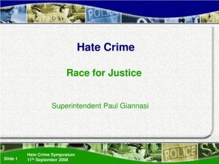 PPT - Hate Crime PowerPoint Presentation, free download - ID:8900767