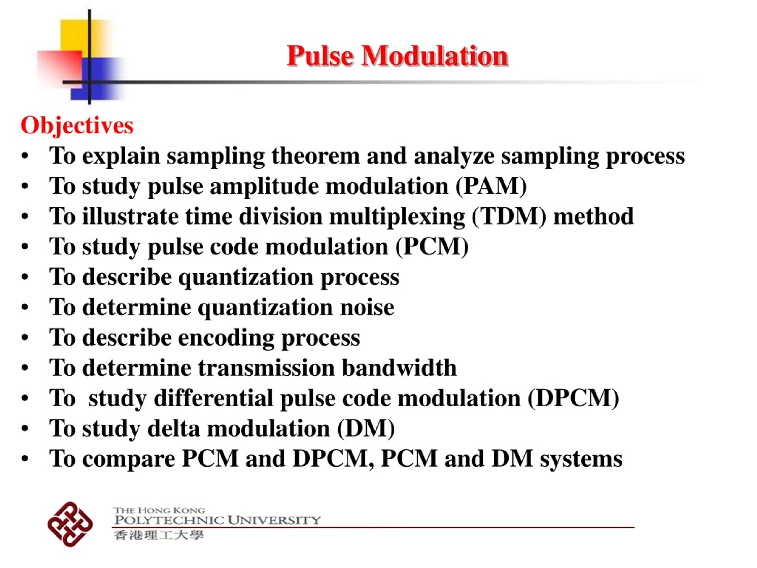 PPT - Pulse Modulation Techniques Through Sampling Theorem PowerPoint ...